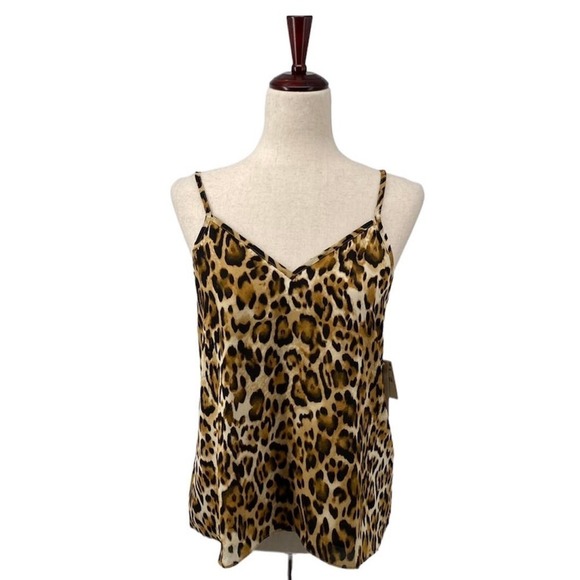 Abound | Tops | Abound Leopard Print V Neck Camisole Tank Top Lined ...